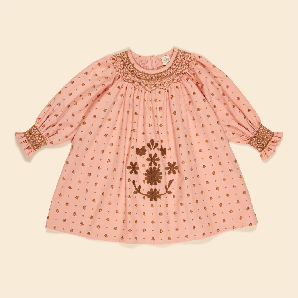 CECE SMOCK DRESS MEADOW CALICO RIBBON – The Little Wooden Peg