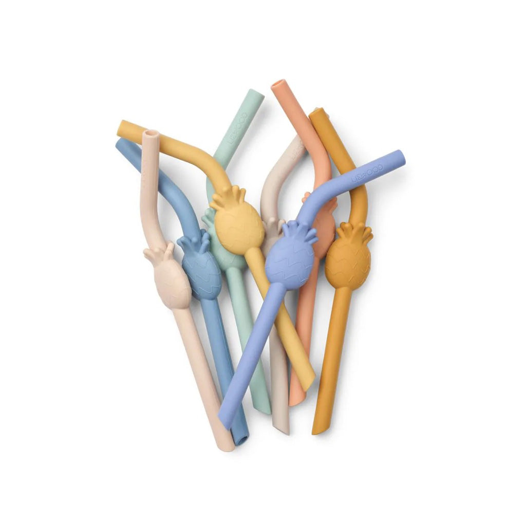 Carlson Pineapple Straw 8-Pack - Sandy Multi Mix – The Little Wooden Peg