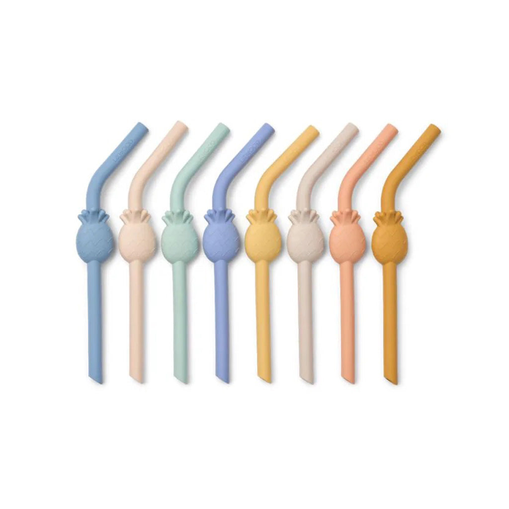 Carlson Pineapple Straw 8-Pack - Sandy Multi Mix – The Little Wooden Peg