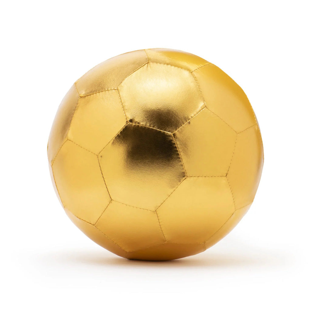 Fabric soccer ball gold - 22cm – The Little Wooden Peg