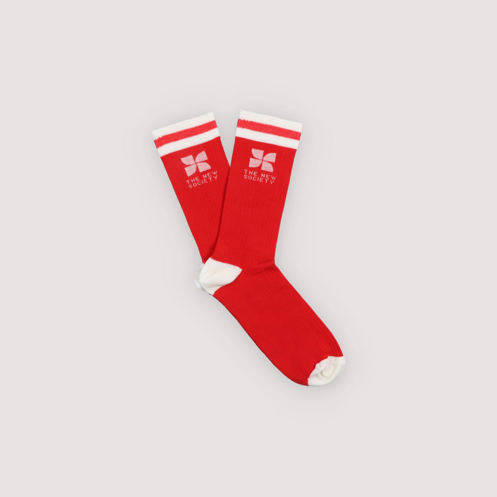 TNS Logo Woman Sock - Tulip Red – The Little Wooden Peg