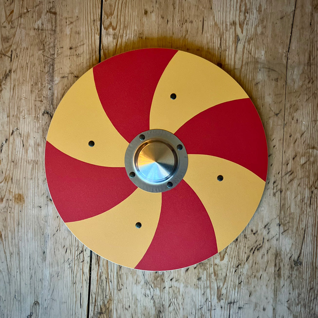 Viking shield Grimwald red / yellow – The Little Wooden Peg
