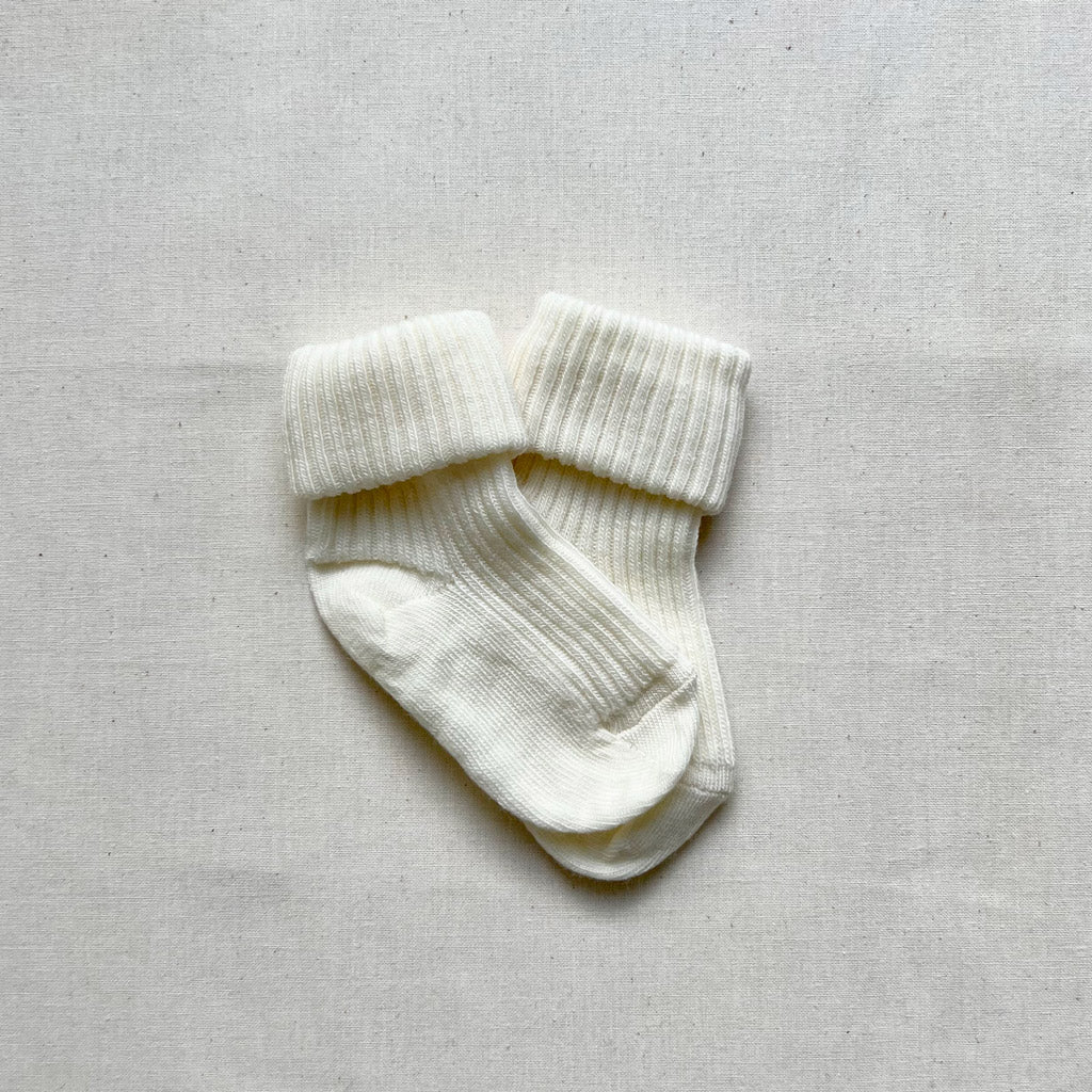 Wool Baby Sock - Cream – The Little Wooden Peg